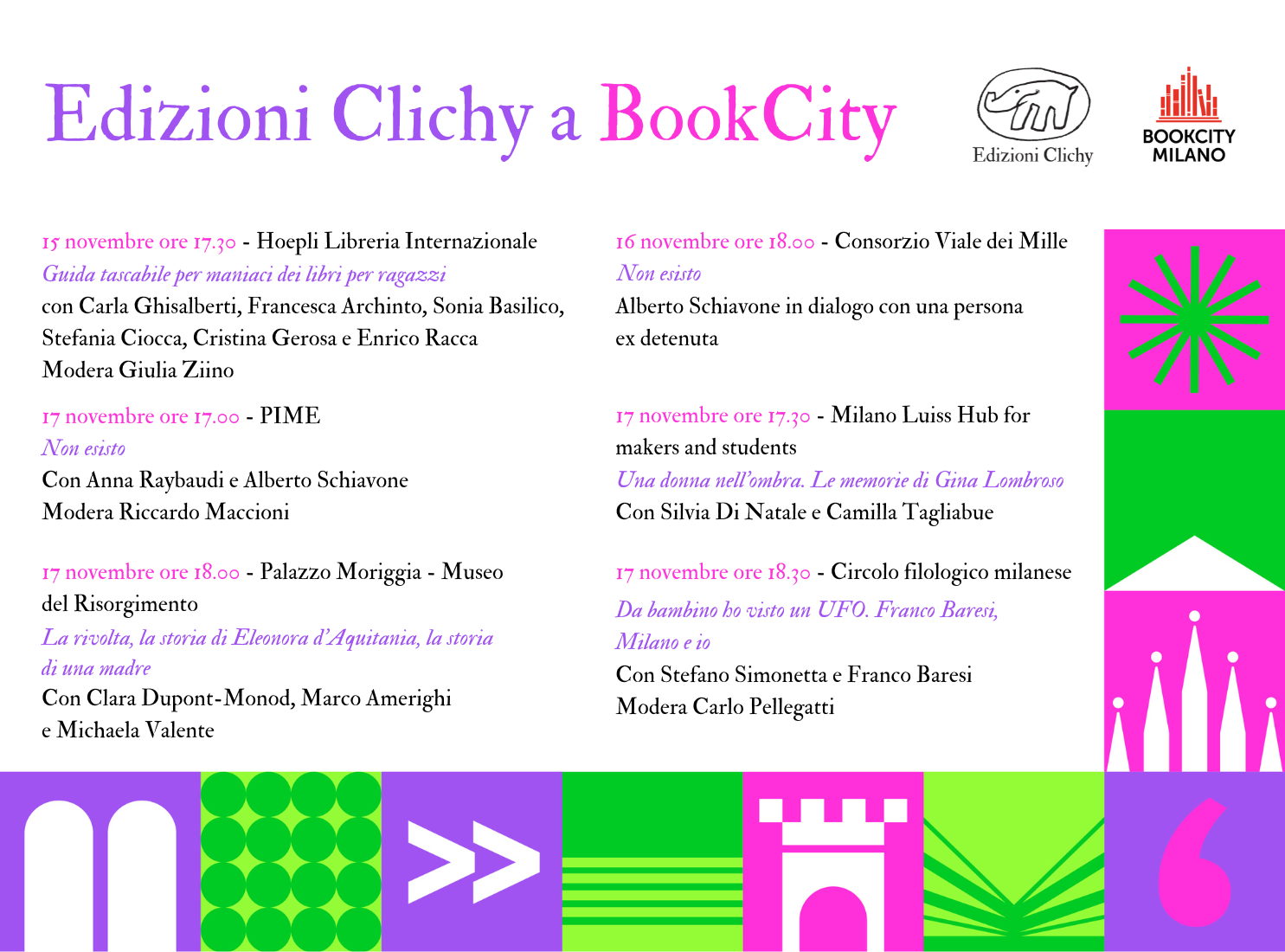 Edizioni Clichy a BookCity 2023 - Edizioni Clichy